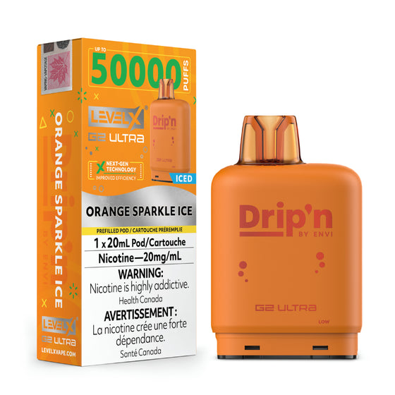 Level X G2 Ultra - Orange Sparkle – Wild Predator Vape Shop